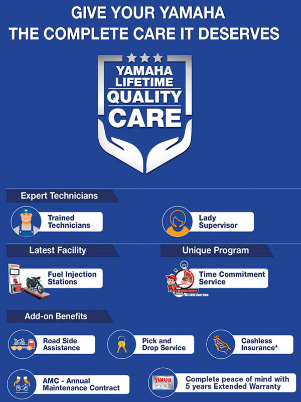 Service and Maintenance activities for Yamaha motorcycles and scooters ...