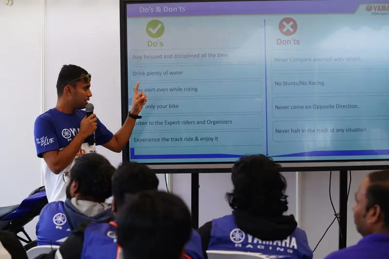 Experience Riding on a Race Track - Track Day | Yamaha Motor India