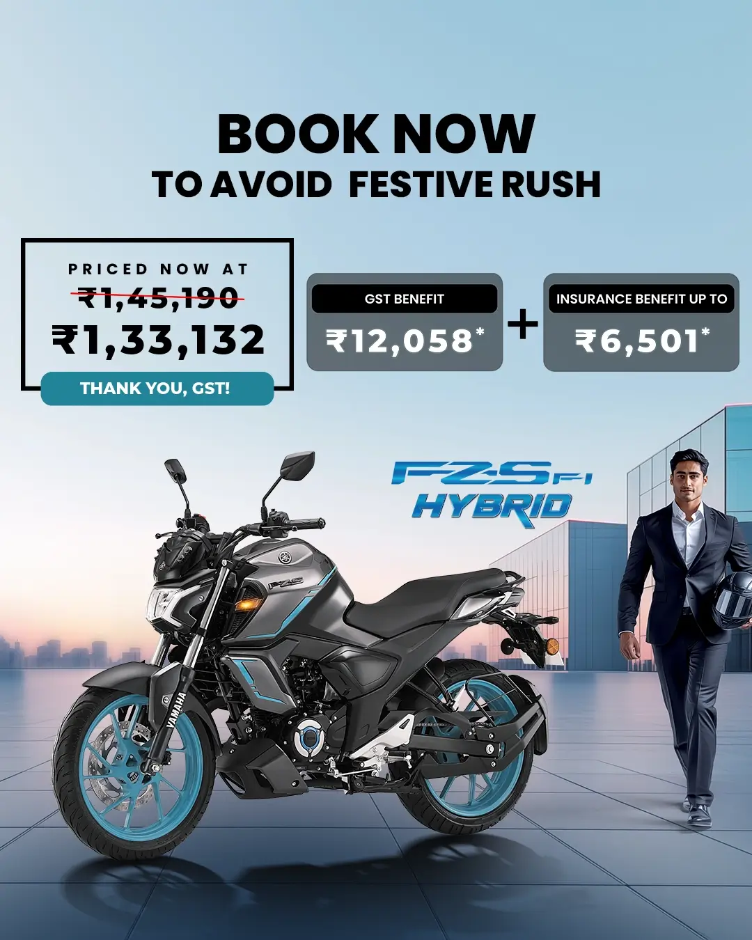 Yamaha FZS-FI Hybrid Price - Mileage, Colours, Images, and Features | Yamaha Motor India